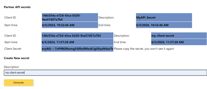 Creating Custom Widget for Managing Client Secrets in APIM Developer ...